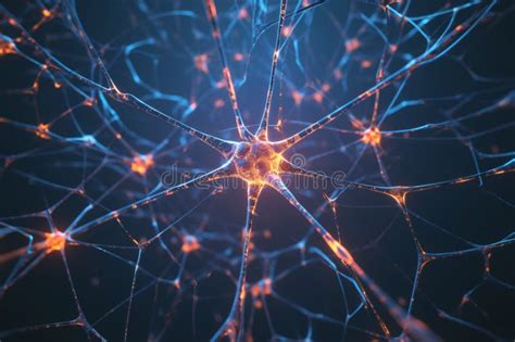 Neuronal Network Showcases Electrical Activities Pivotal For Neuroscience Research Stock Neuronal Network Showcases Electrical Activities Pivotal For Neuroscience Research Stock