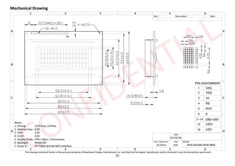 16x4 Character Lcd Stn Blue Display With White Side Backlight