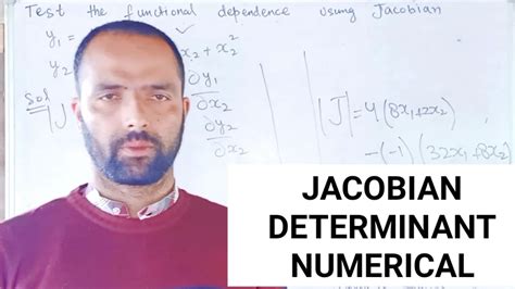 JACOBIAN Testing The Functional Dependence Between Linear Equations Numerical JACOBIAN