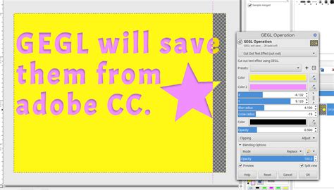 New Gegl Filter That Makes An Easy Text Cut Out Effect I Would Have Added Gradient Overlays But