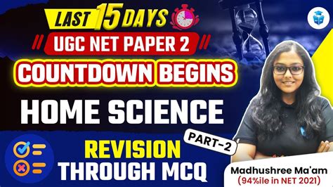 Ugc Net Home Science Mcqs Ugc Net Dec 2023 Home Science Revision Via