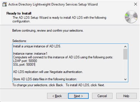 Ad Lds Installation