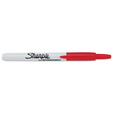 Retractable Permanent Marker Fine Bullet Tip Red As Group Llc Store