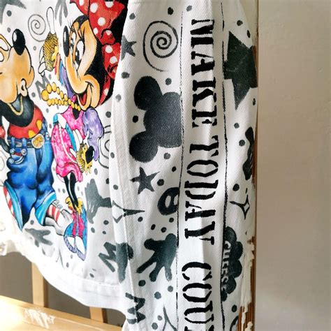 Куртка джинсовая с рисунком Ручная роспись Disney кастом джинсовки на заказ в интернет