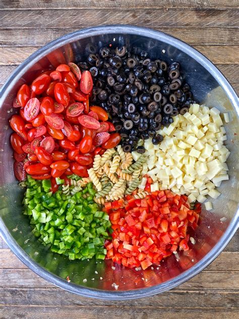 Pasta Salad For A Crowd Plowing Through Life
