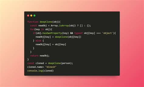 Dinesh Katariya On Linkedin Code To Create A Deep Clone Of Object Kind Of Felling In Love With