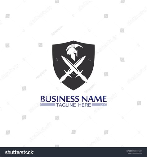 스파르탄 헬멧 로고 검투사 파워 빈티지 스톡 벡터로열티 프리 1929365201