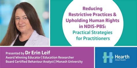 Dr Erin Leif Presents Reducing Restrictive Practices Hearth