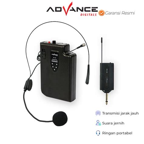 Advance Mic Bando Wireless Mic Clip On Microphone Eksternal Mic Lazada Indonesia