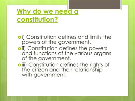 Constitution Why And How Pptx