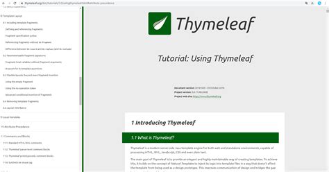 【springboot】springboot、themeleaf 官方文档地址spring Boot Reference