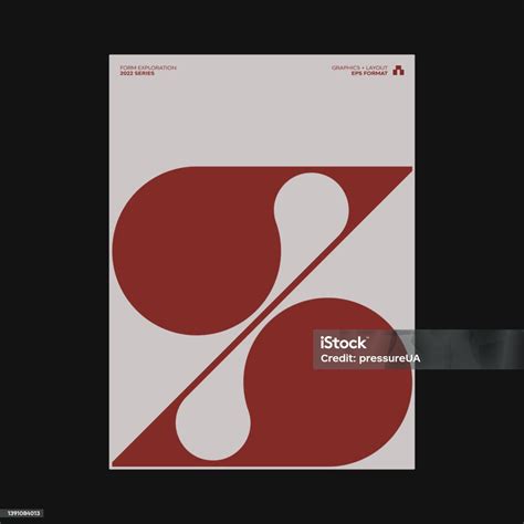 헬베티카 타이포그래피 미학과 기하학적 형태로 만든 스위스 포스터 디자인 그래픽 바우하우스에 대한 스톡 벡터 아트 및 기타 이미지 바우하우스 헬베티카체 0명 Istock