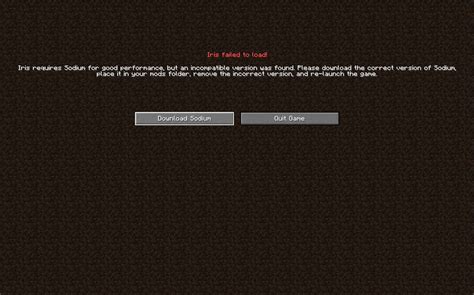 Iris Refuses To Work Even Though The Right Version Of Sodium Is