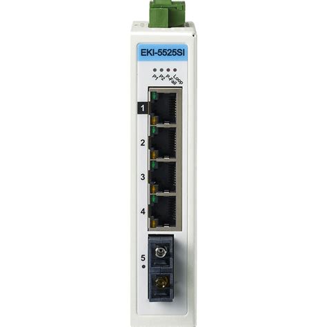 EKI 5525SI 4FE 1FE SC Unmanaged Ethernet Single Mode ProView Switch Von Advantech BellEquip