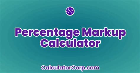 Percentage Markup Calculator