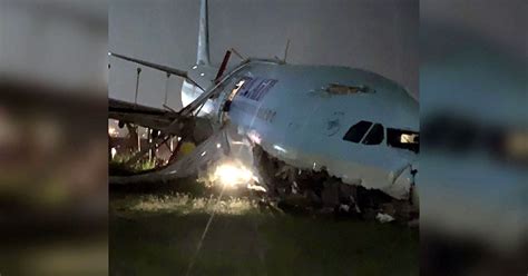 대한항공 여객기 필리핀 세부 공항 활주로 이탈 사고인명피해 없어