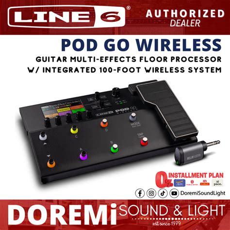 Line 6 Pod Go Wireless Guitar Multi Effects Floor Processor Shopee