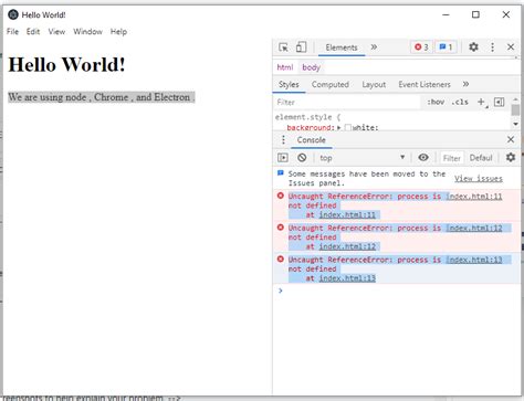 Cannot Get Basic App In Quick Start Guide To Work Process Is Not Defined Error Issue
