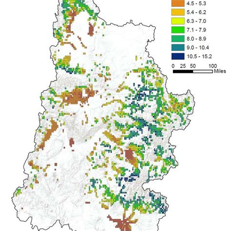 Distribution Of 2020 Effective Precipitation For Gridmet Grids Download Scientific Diagram