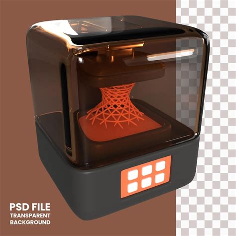 Ícone De Ilustração 3d Da Impressora 3d Sla Psd Premium