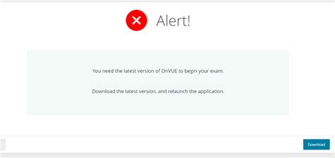 Getting Below Message While Downloading Onvue Microsoft Qanda