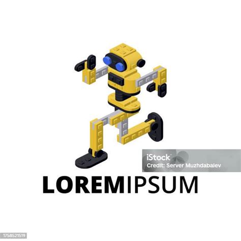 인쇄 및 디자인을위한 춤추는 로봇 현대 기술 벡터 그림입니다 3차원 형태에 대한 스톡 벡터 아트 및 기타 이미지 3차원 형태 개념 개념과 주제 Istock