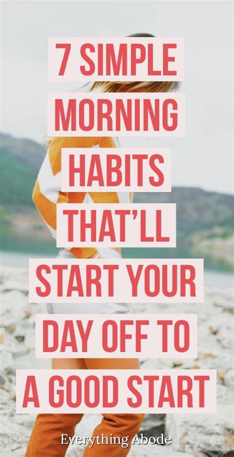 7 Simple Morning Habits To Start The Day Right Artofit