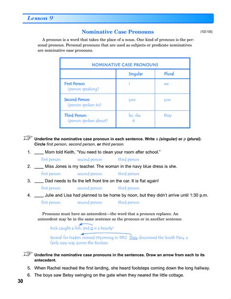 Predicate Nominative Worksheet With Answers