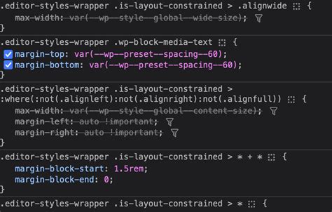 Spacing Default Margin Is Not Working In Front End Using Themejson · Issue 48317 · Wordpress