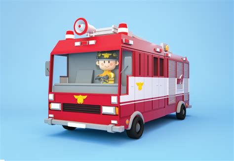 디자인다소 소방배경현수막 소방차 034