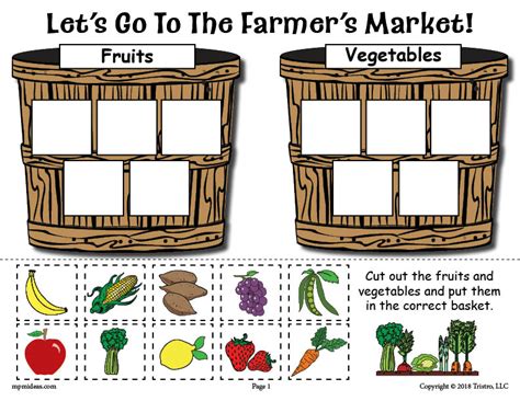 Fruit And Vegetable Sorting Printables Printable Word Searches