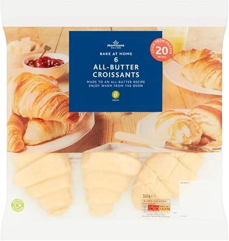 Morrisons Bake At Home 6 All Butter Croissants 360g Frozen Amazon