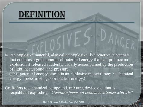 Explosives And Its Classification Pdf