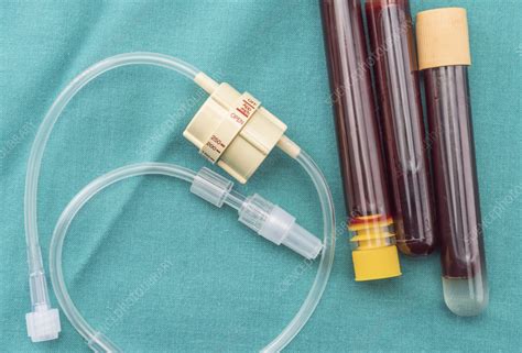 Dial Flow Regulator Next To Medicine Bag In A Hospital Stock Image