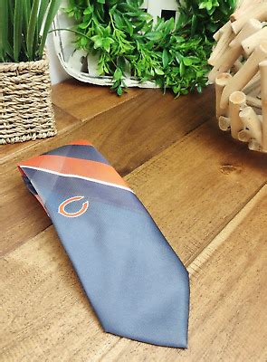 Nfl Chicago Bears Dress Tie Grid Necktie Ebay