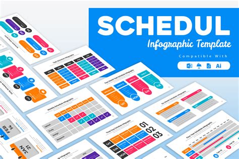 Schedule Infographic Powerpoint Template Afbeelding Door Mightyslide