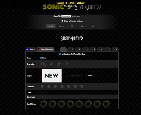 sonic 3 save editor tutorial for sonic 3 a i r s3air tutorials