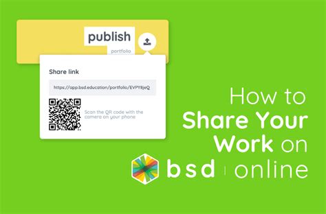 How To Share Your Work On BSD Online BSD Education
