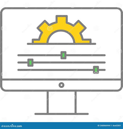 Modification Icon Pc Software Line Flat Vector