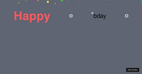 React Confetti Examples Codesandbox