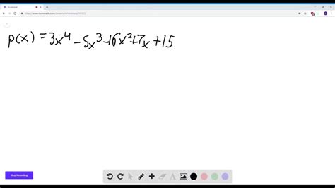 ⏩solved real zeros of a polynomial find all the real zeros of the… numerade