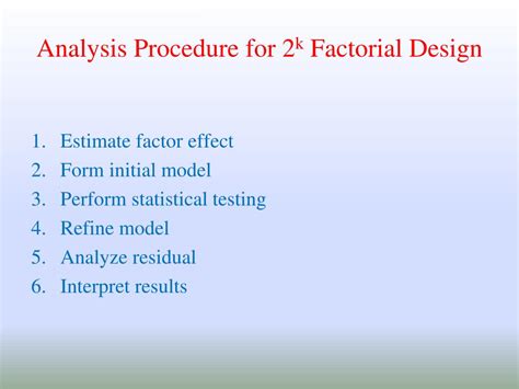 PPT Design And Analysis Of Engineering Experiments Introduction To Factorial Design