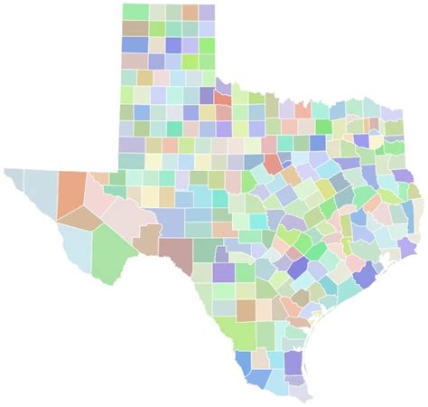 Free Texas County Map And The Top 20 Counties In Texas