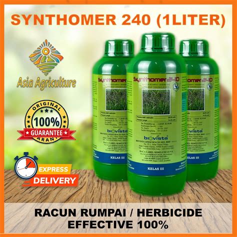 Asia Agriculture Synthomer 240 1liter Racun Rumpai Herbicide Shopee Malaysia