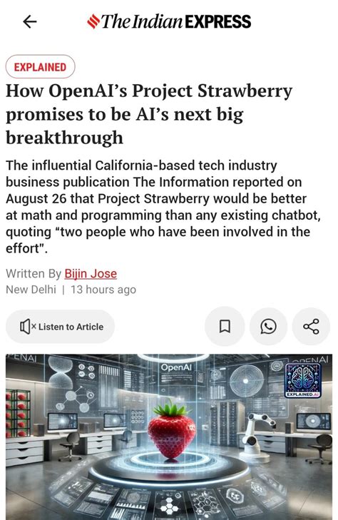 Vishu Lohan On Linkedin Openai Chatgpt Projectstrawberry Samaltman Llm Deeplearning