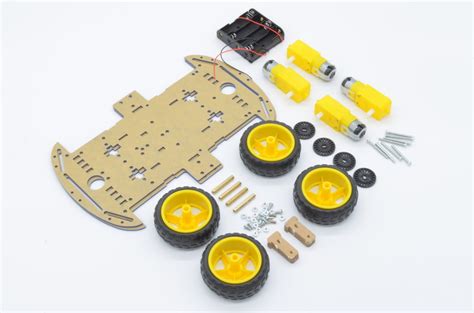 4 wheel drive robot chassis arduino micro bit pi compatible bc robotics