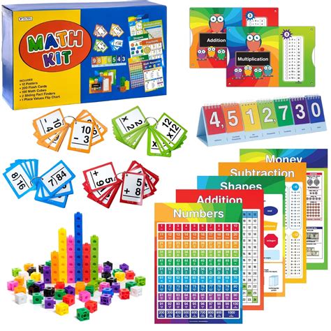 Educational Math Kit 315 Piece Set Includes Educational Posters