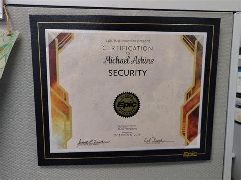 Michael Askins Mscia On Linkedin Certification Epic Security