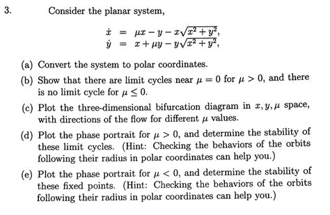 Introduction To Applied Nonlinear Dynamical Systems Chegg