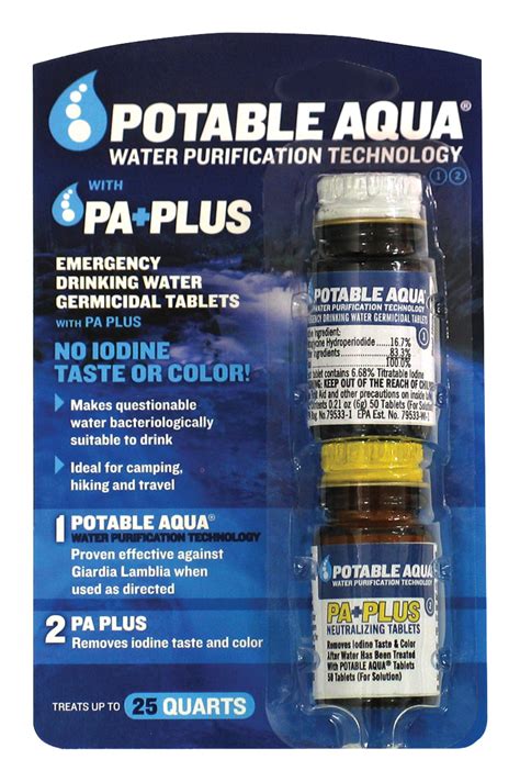 Potable Aqua Plus Water Purification Tablets Cabelas